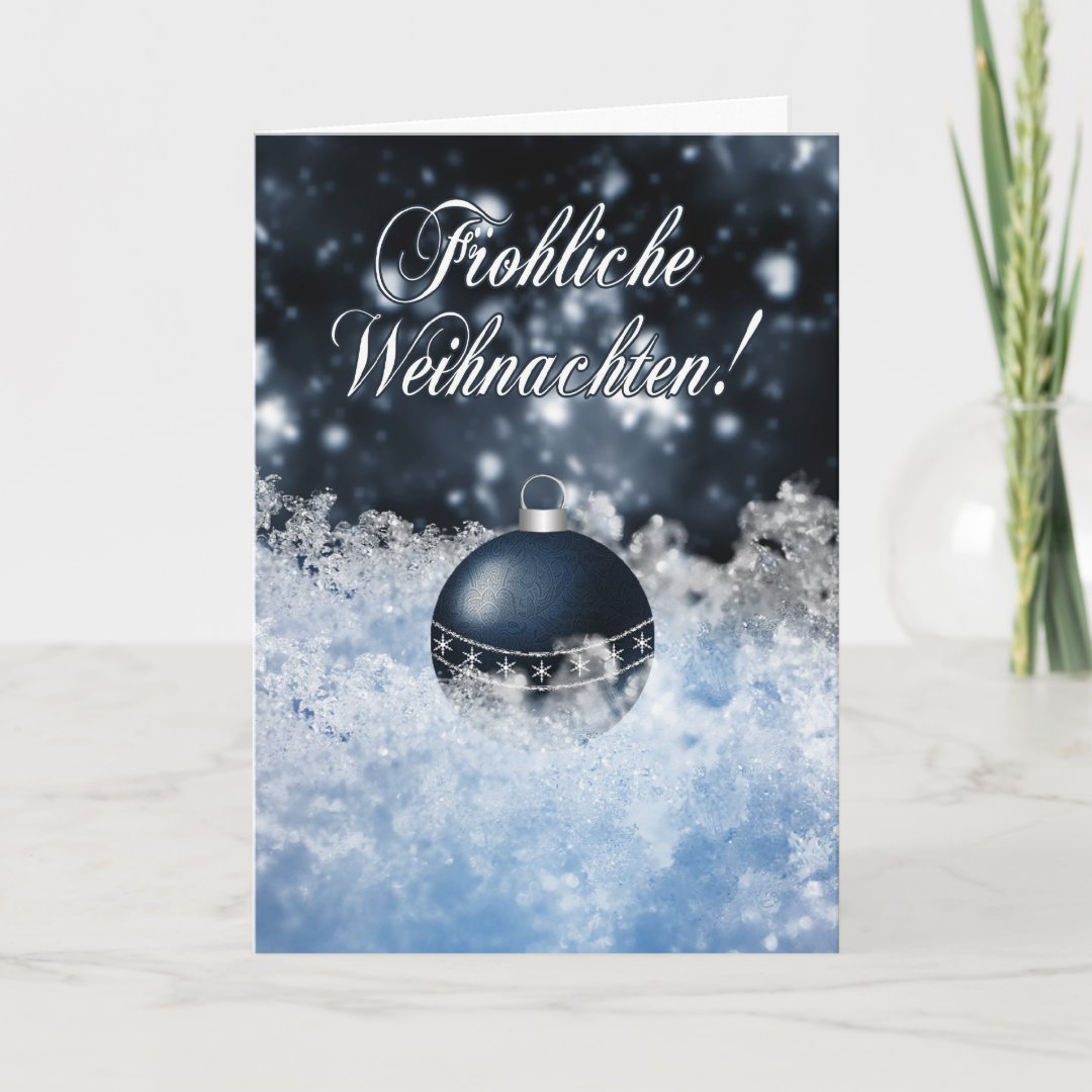 German Christmas Card - Gesegnete Weihnachten und | Zazzle