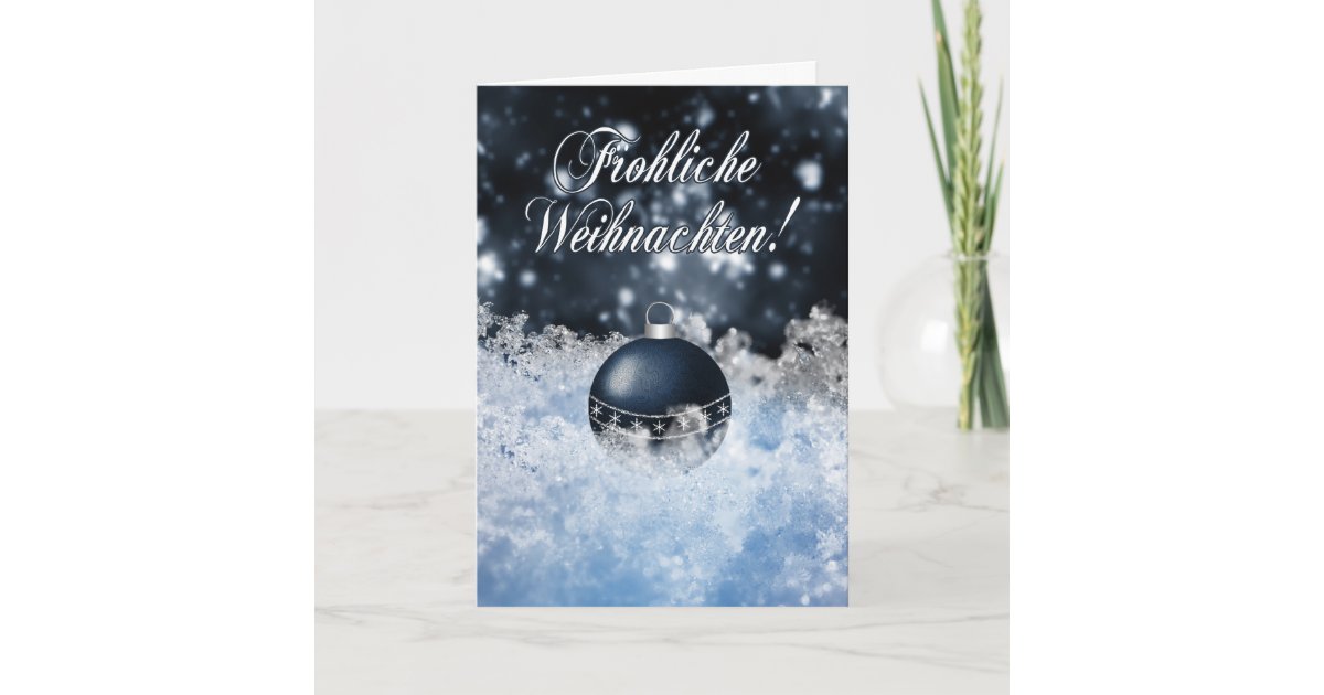 German Christmas Card - Gesegnete Weihnachten und | Zazzle