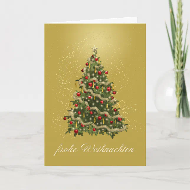 German Christmas Tree Card | Zazzle