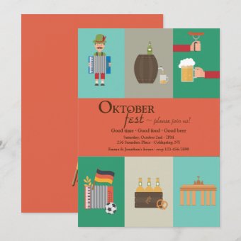 German Culture Oktoberfest Invitation | Zazzle
