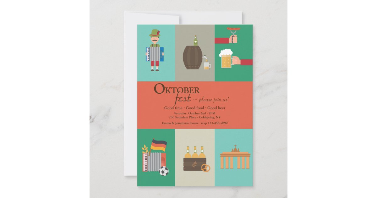 German Culture Oktoberfest Invitation | Zazzle