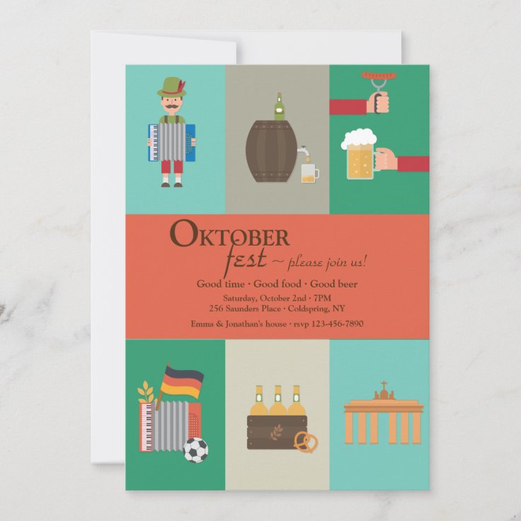 German Culture Oktoberfest Invitation | Zazzle