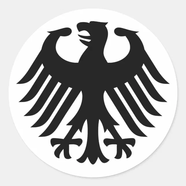German Eagle Classic Round Sticker | Zazzle