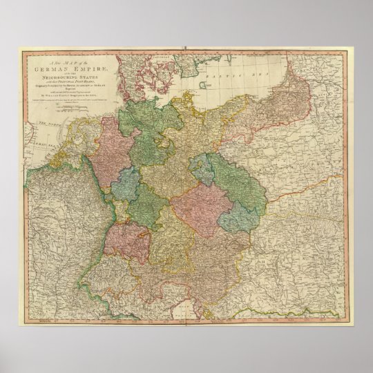 German Empire Map Poster | Zazzle.com
