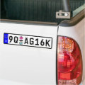 German Euro License Plate White Bumper Sticker | Zazzle
