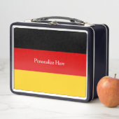 German Flag Black Red Gold Deutsche Flagge Metal Lunch Box | Zazzle