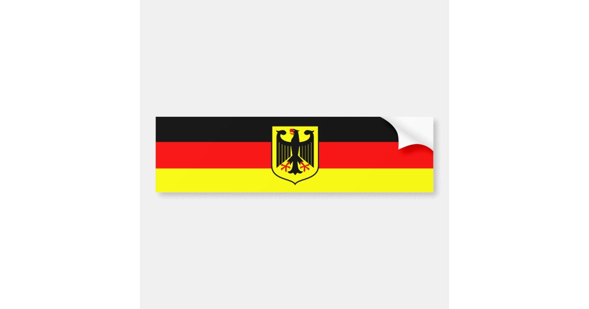 German Flag Bumper Sticker | Zazzle.com
