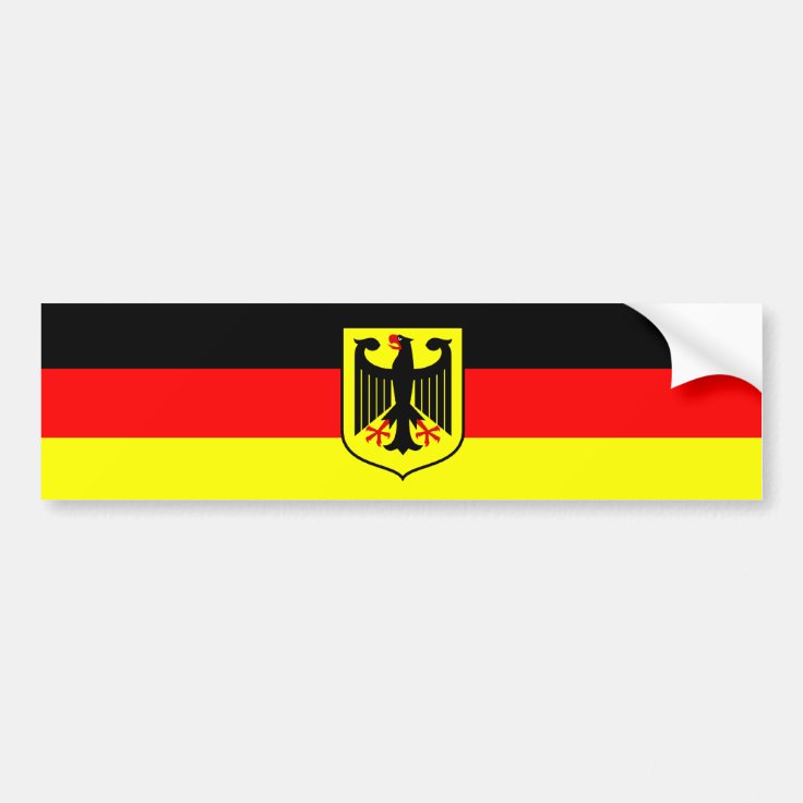 German Flag Bumper Sticker | Zazzle