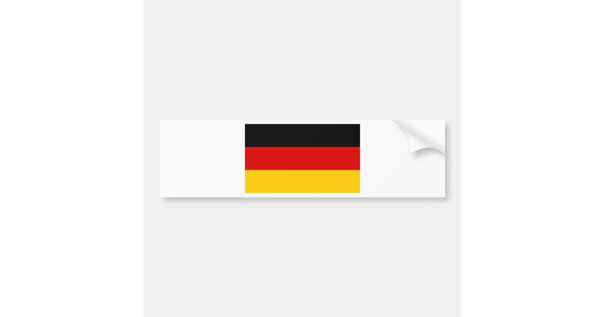 German Flag Bumper Sticker | Zazzle