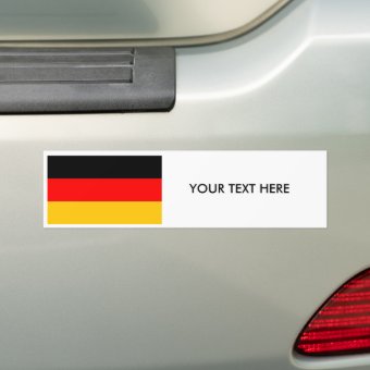 GERMAN FLAG Bumper Sticker | Zazzle