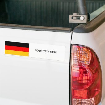 GERMAN FLAG Bumper Sticker | Zazzle