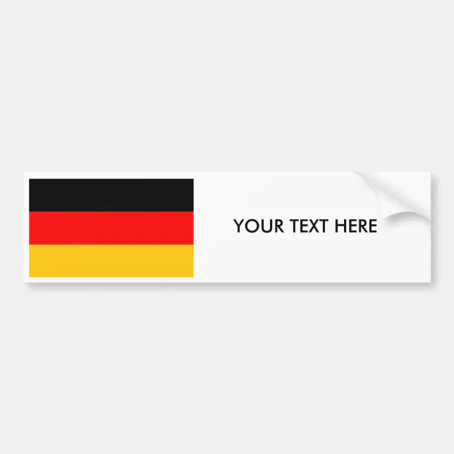 GERMAN FLAG Bumper Sticker | Zazzle