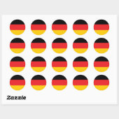 German flag classic round sticker | Zazzle