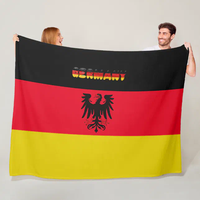 German flag fleece blanket | Zazzle