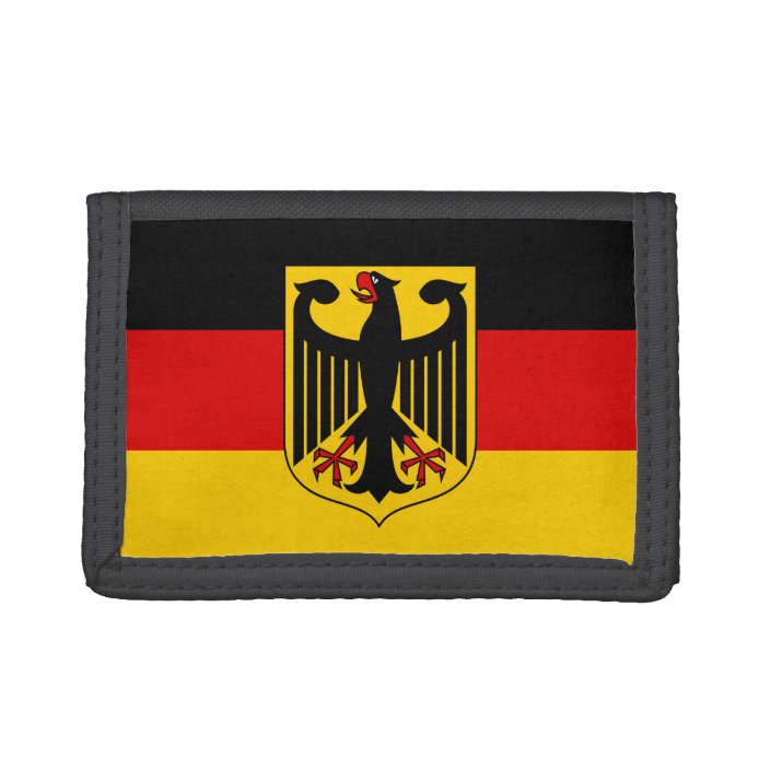 German flag & Germany, Eagle fashion /sports Trifold Wallet | Zazzle.com