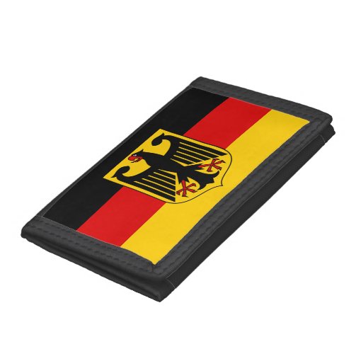 German flag & Germany, Eagle fashion /sports Trifold Wallet | Zazzle