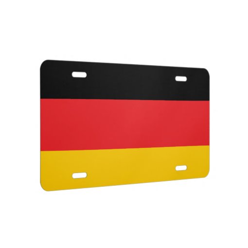 German flag license plate | Zazzle