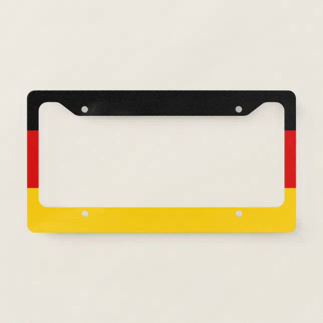 German flag license plate frame | Zazzle