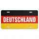 German flag license plate with custom text | Zazzle