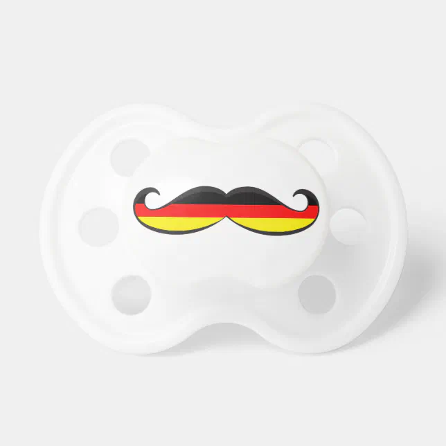 German Flag Mustache Pacifier | Zazzle