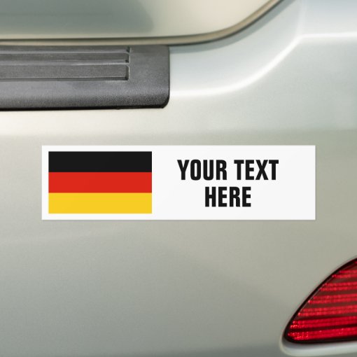 German flag of Germany custom bumper stickers | Zazzle