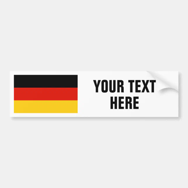 German flag of Germany custom bumper stickers | Zazzle