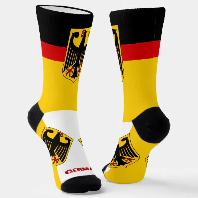 German Flag Patriotic, Sustainable Germany Premium Socks | Zazzle