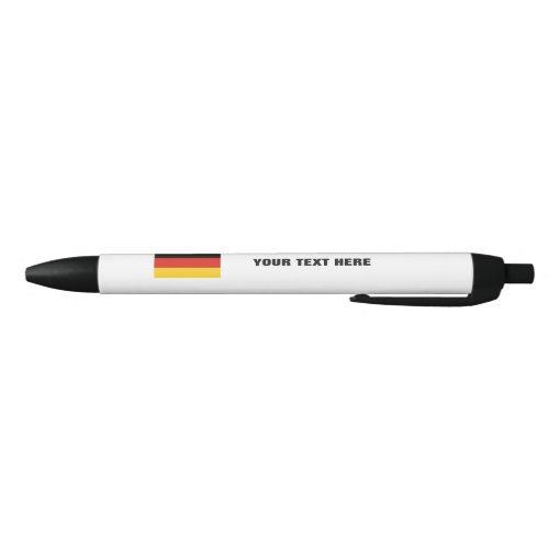 German flag pen with custom promo text for Germany | Zazzle
