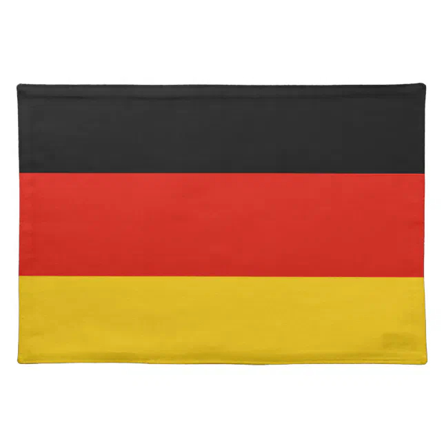 German flag placemat | Germany colors | Zazzle