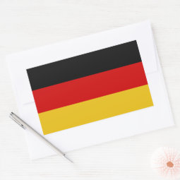 German Flag Rectangular Sticker | Zazzle