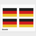 German Flag Rectangular Sticker | Zazzle