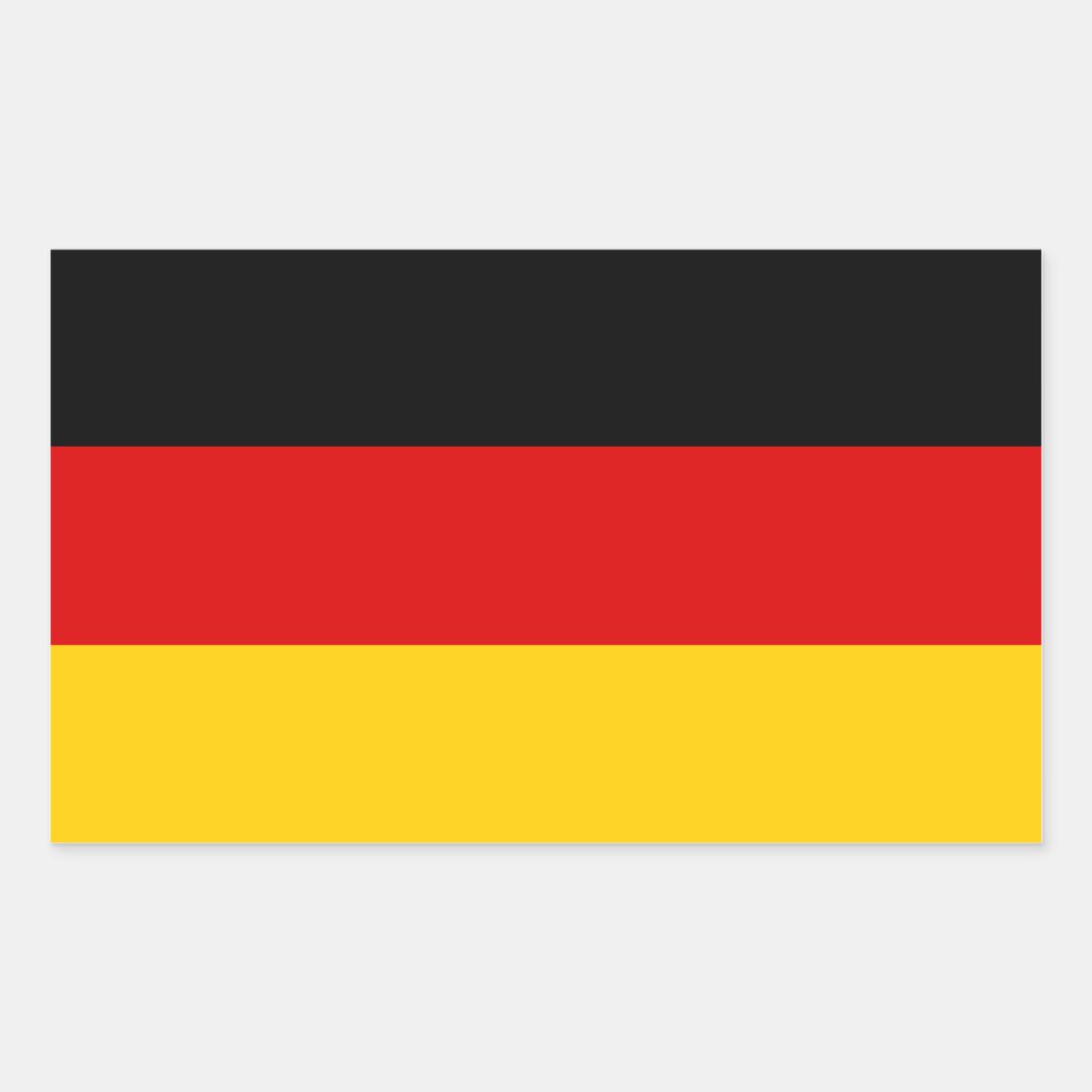 German Flag Sticker | Zazzle