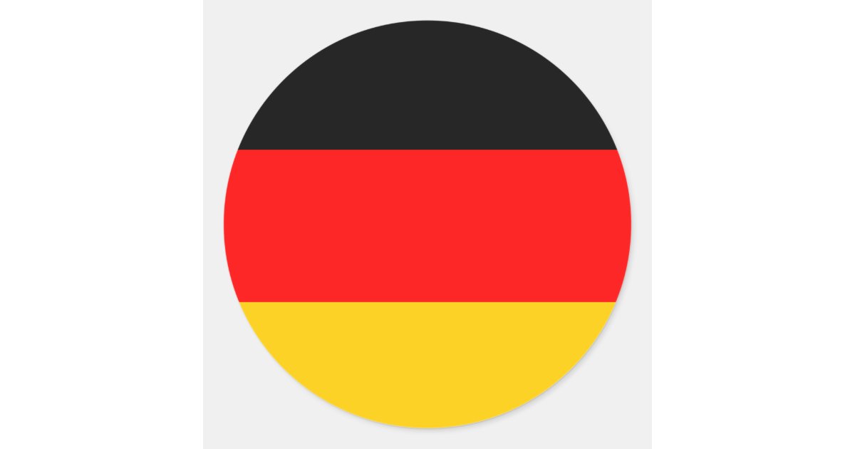 German Flag Sticker | Zazzle