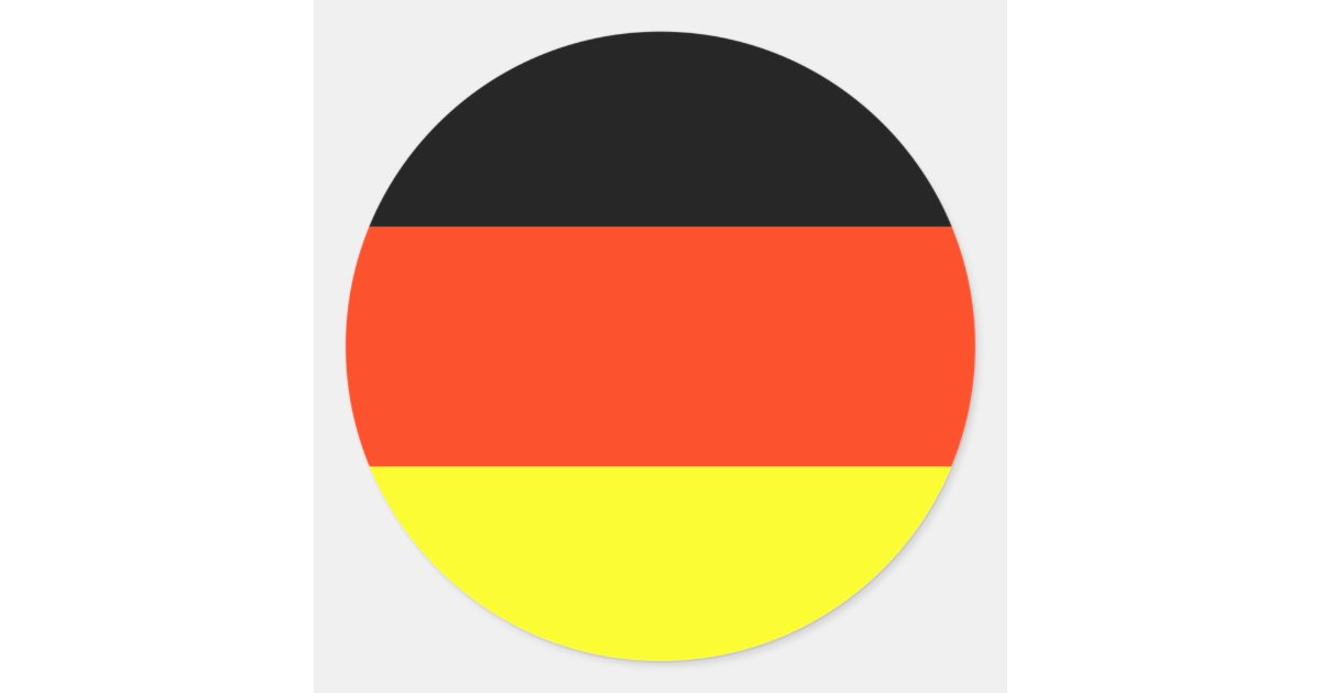 German Flag Sticker | Zazzle