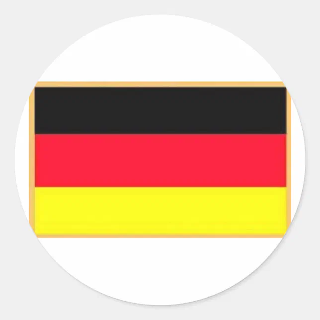 German Flag stickers | Zazzle