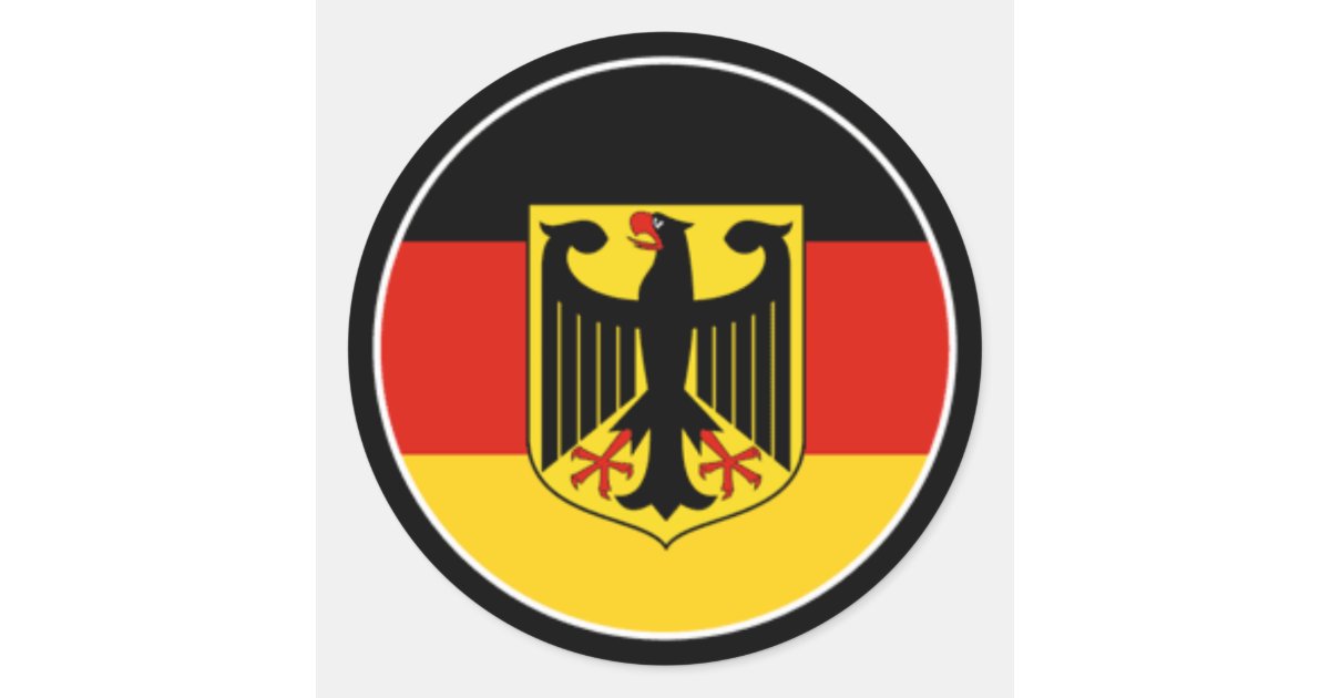 German Flag Stickers by Burton | Zazzle