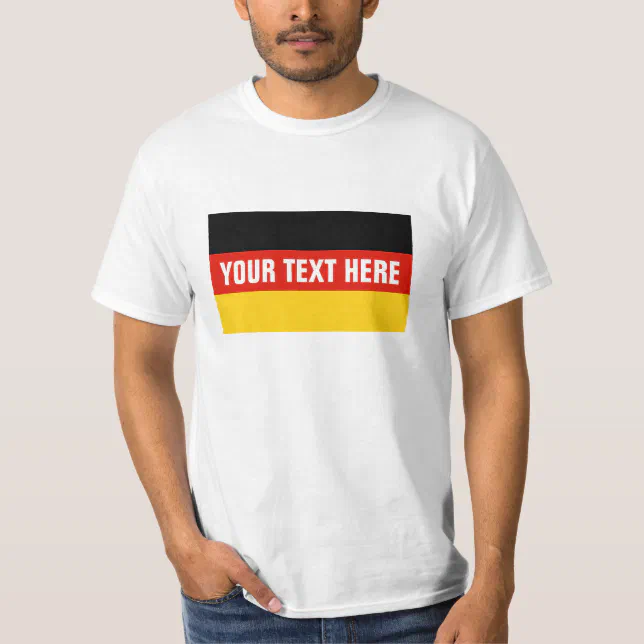 German flag t shirts | Custom Germany merchandise | Zazzle