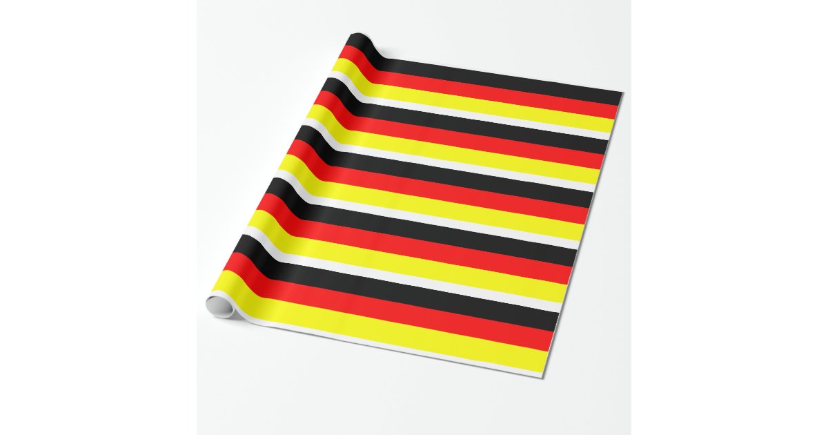 German Flag Wrapping Paper | Zazzle
