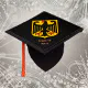 German Graduate & Germany students / University Graduation Cap Topper ...