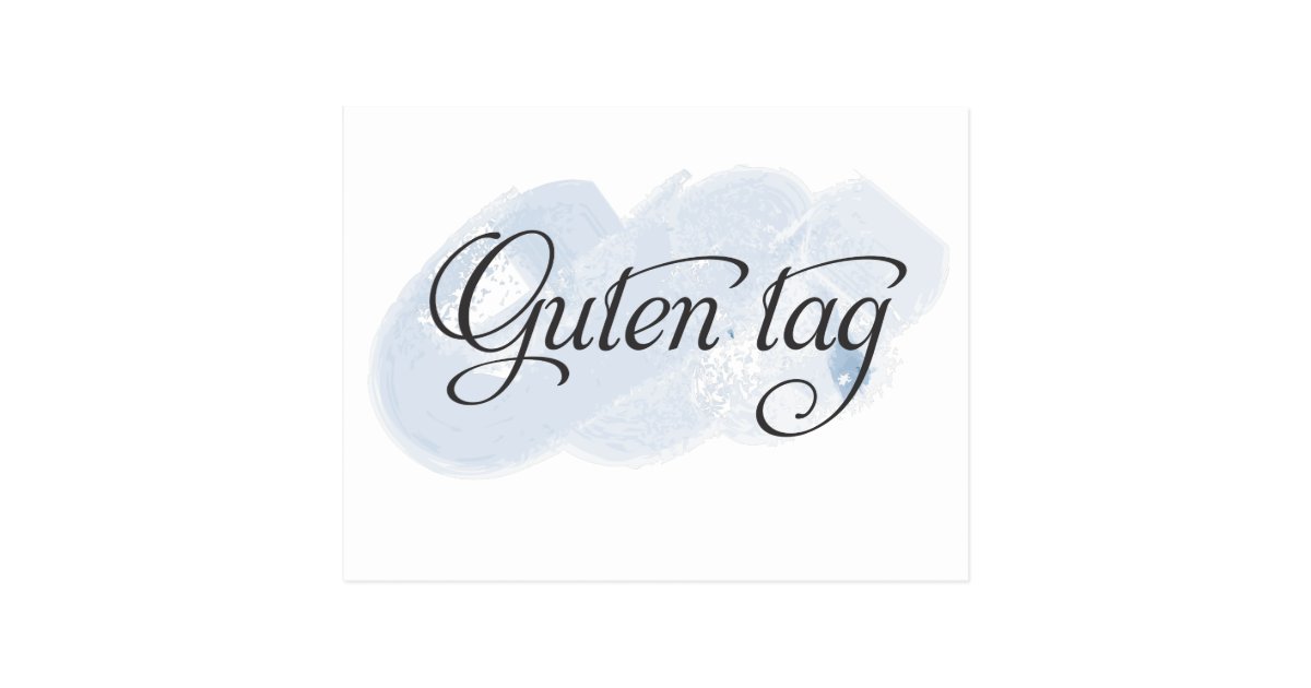 German - Guten Tag Postcard | Zazzle.com