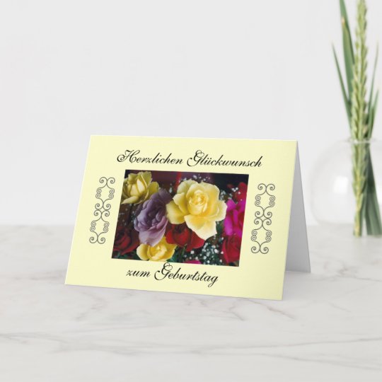 German: Happy Birthday! Card | Zazzle.com