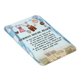 German House Rules Magnet | Zazzle