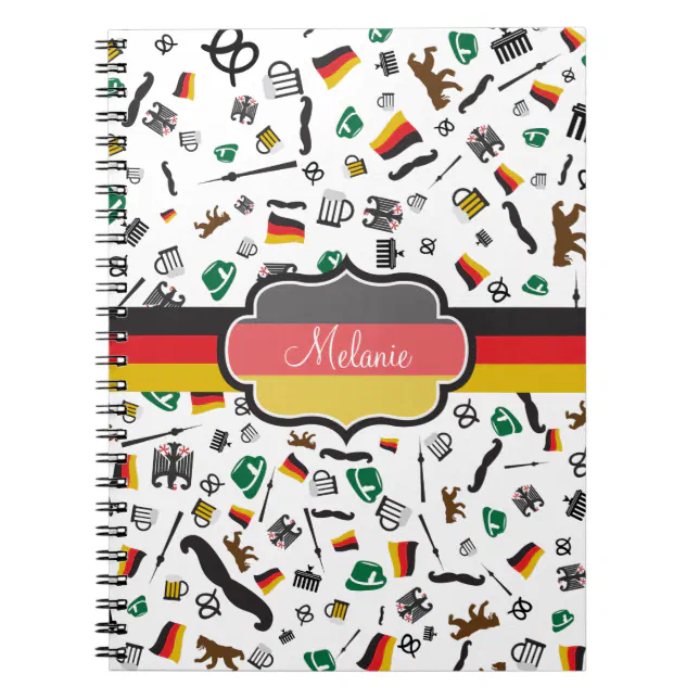 German items with Flag of Germany Notebook | Zazzle