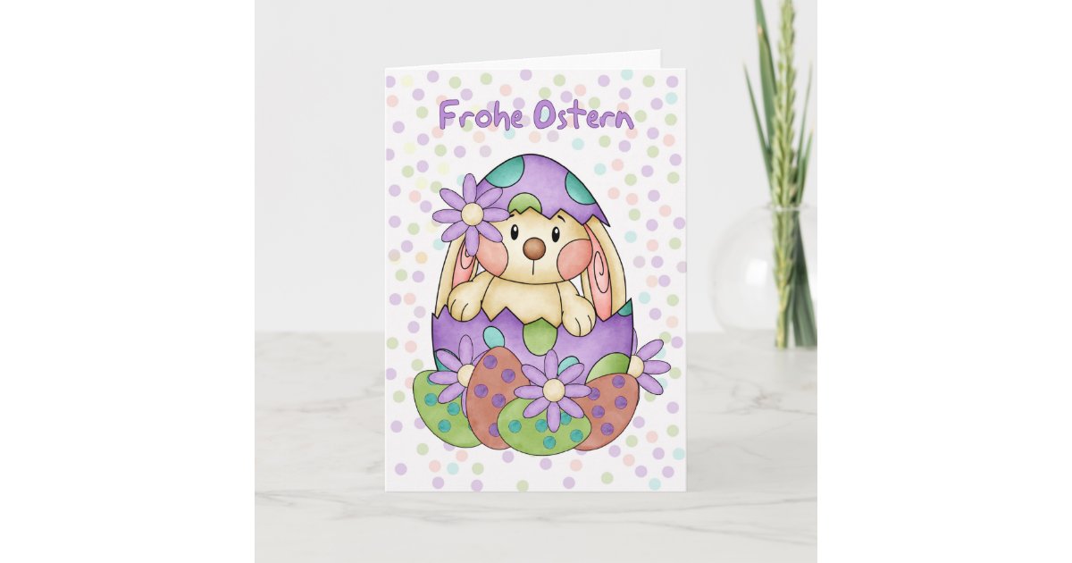 German Language Easter Card - Frohe Ostern | Zazzle