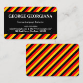 German Language Instructor Business Card | Zazzle