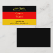 German language tutor German Teacher Business Card | Zazzle