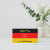 German language tutor German Teacher Business Card | Zazzle