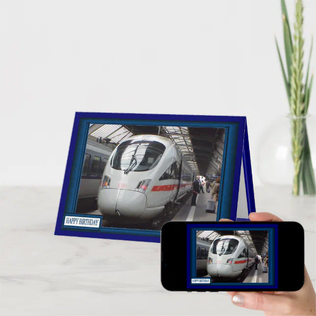German long distance train card | Zazzle