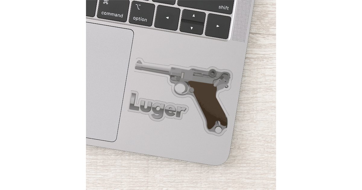 German Luger Pistol Sticker | Zazzle