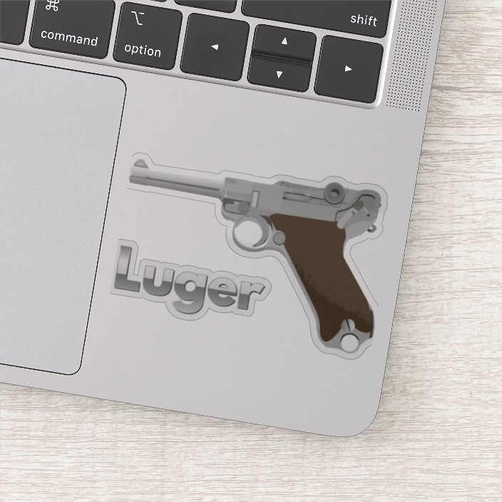German Luger Pistol Sticker | Zazzle.com
